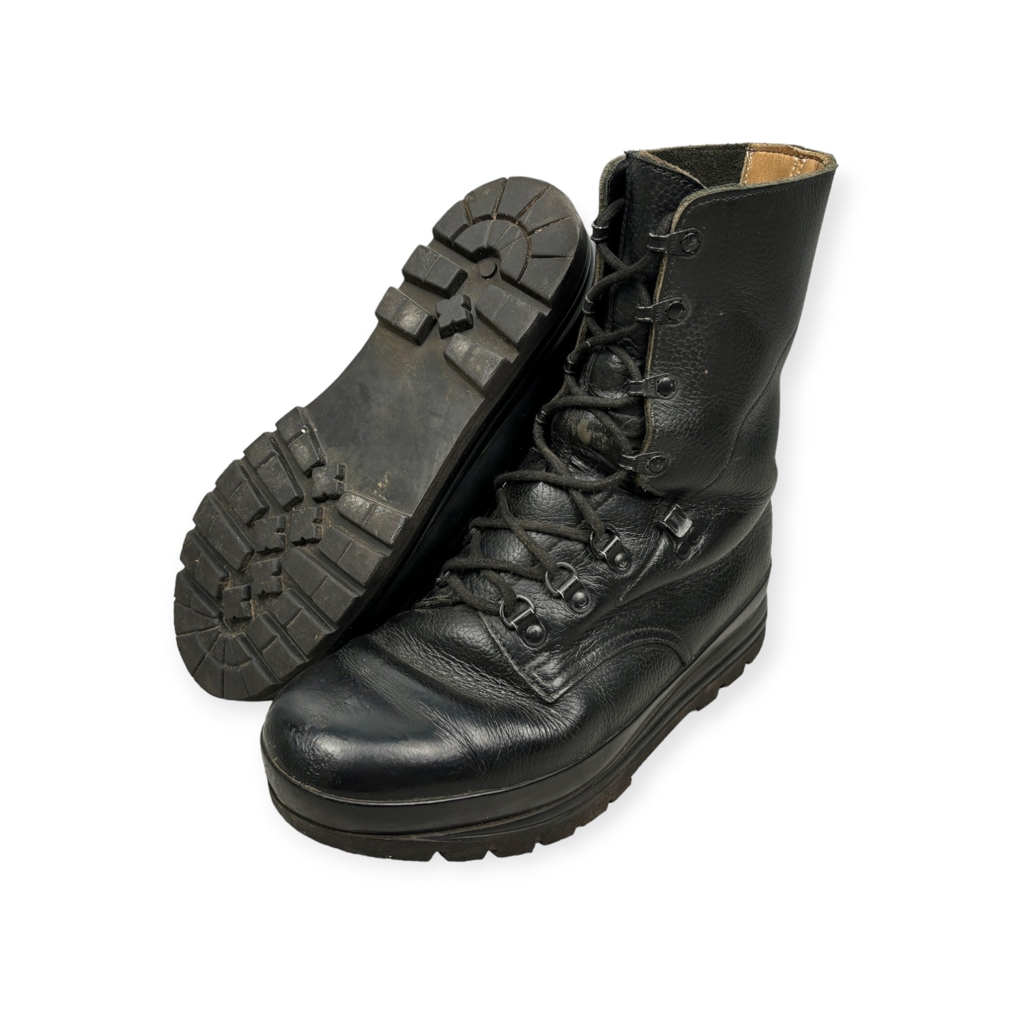 Genuine Swiss Army Black Leather KS90 Combat Boots | Raid Supply UK